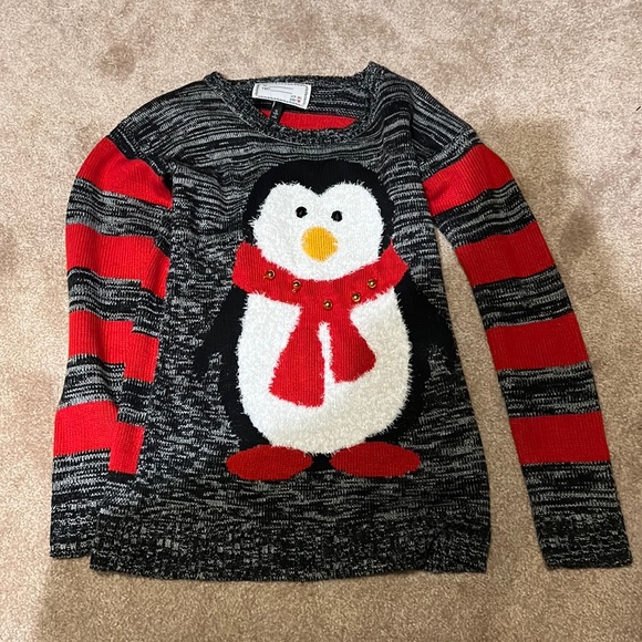 Sweaters | Ugly Christmas Sweater With Penguin Detail Jingle Bells ...